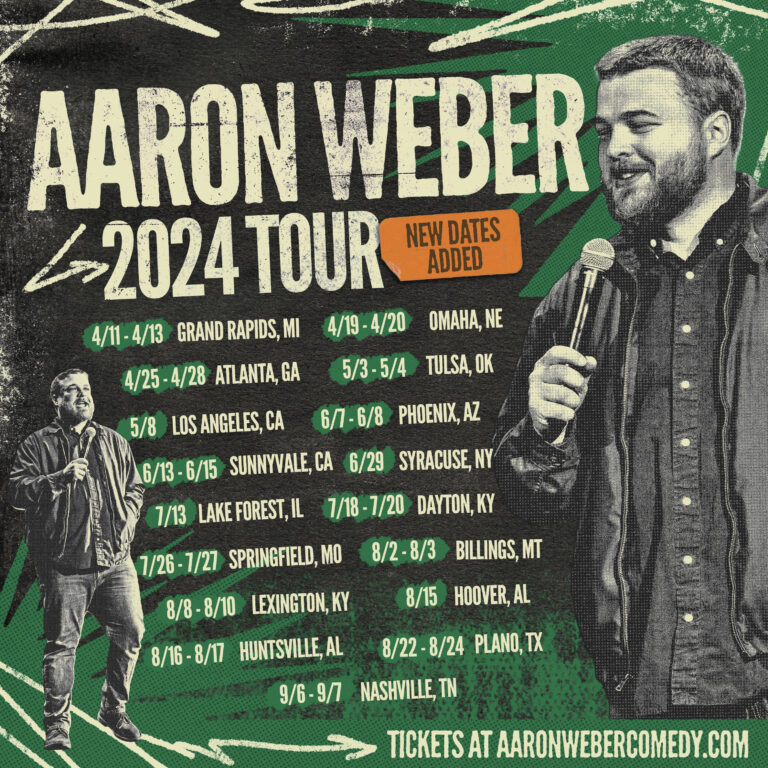 here are all the remaining shows in my 2024 tour » Aaron Weber's Myspace